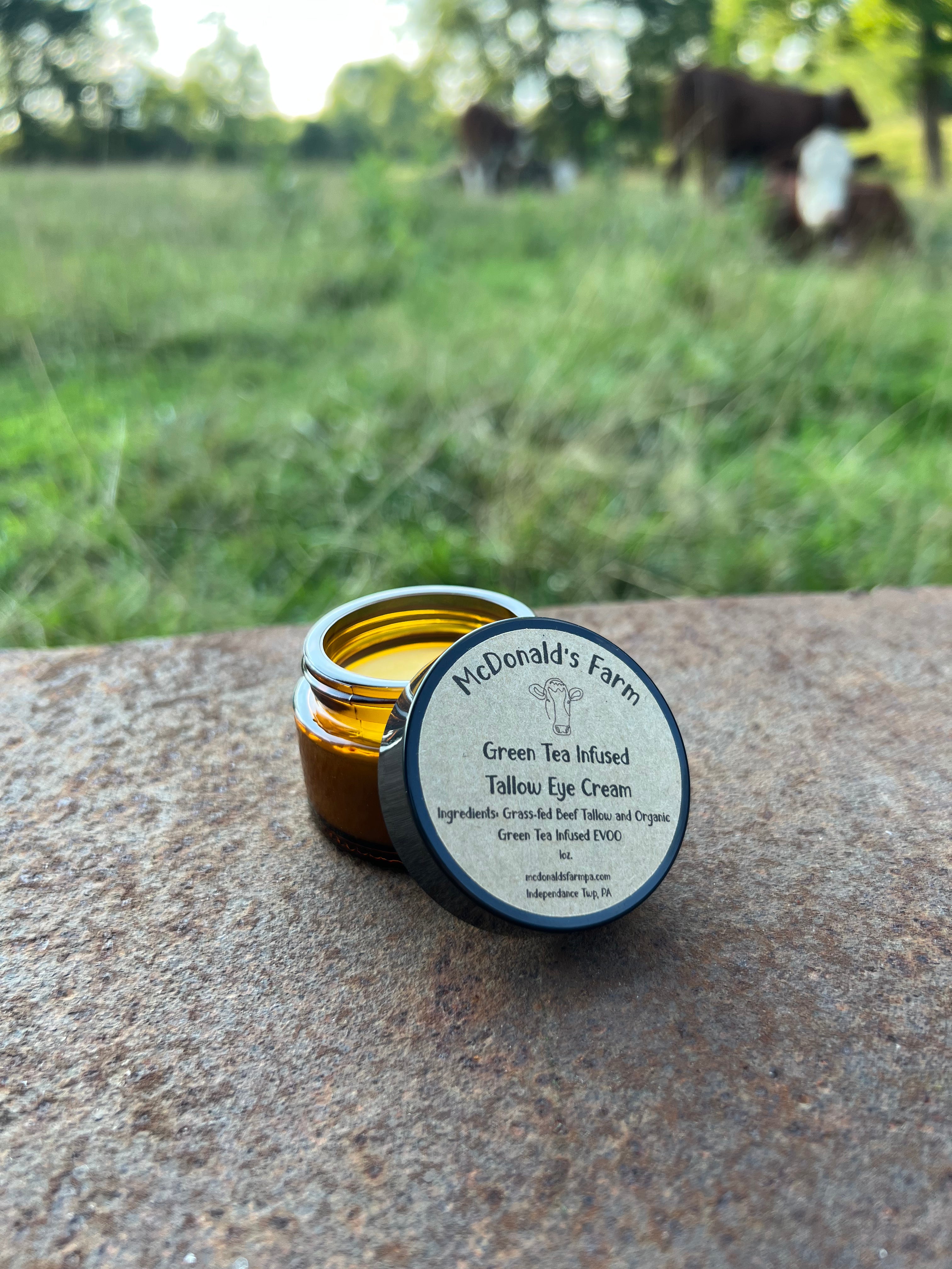 Green Tea Infused Tallow Eye Cream – McDonald's Farm